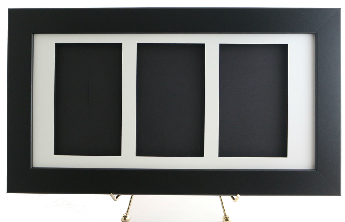 PSA Card Frame for (3) PSA Graded Pokemon Cards (White Design)