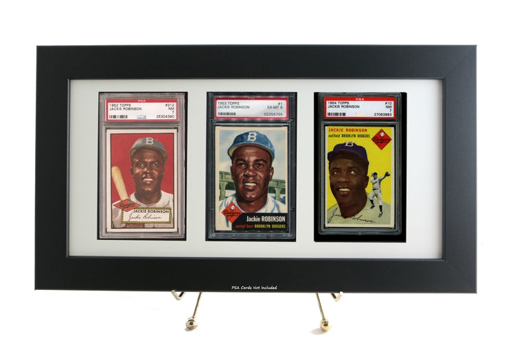 PSA Graded Sports Card Frame for (3) Vertical Cards