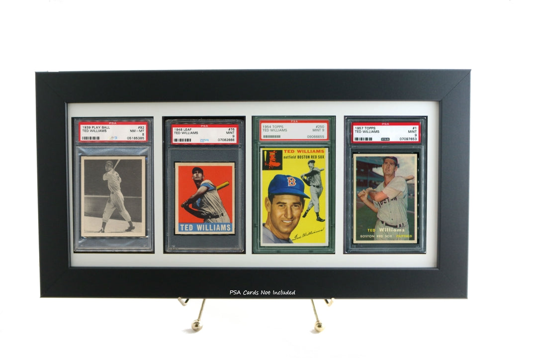 PSA Graded Sports Card Frame with (4) Vertical Card Openings