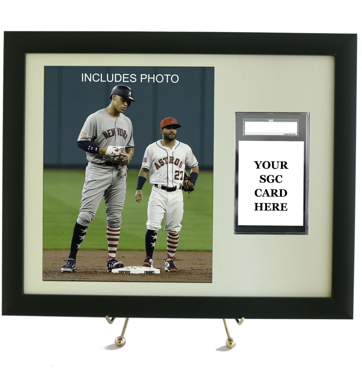 Sports Card Frame for YOUR Graded SGC Aaron Judge Card (INCLUDES PHOTO