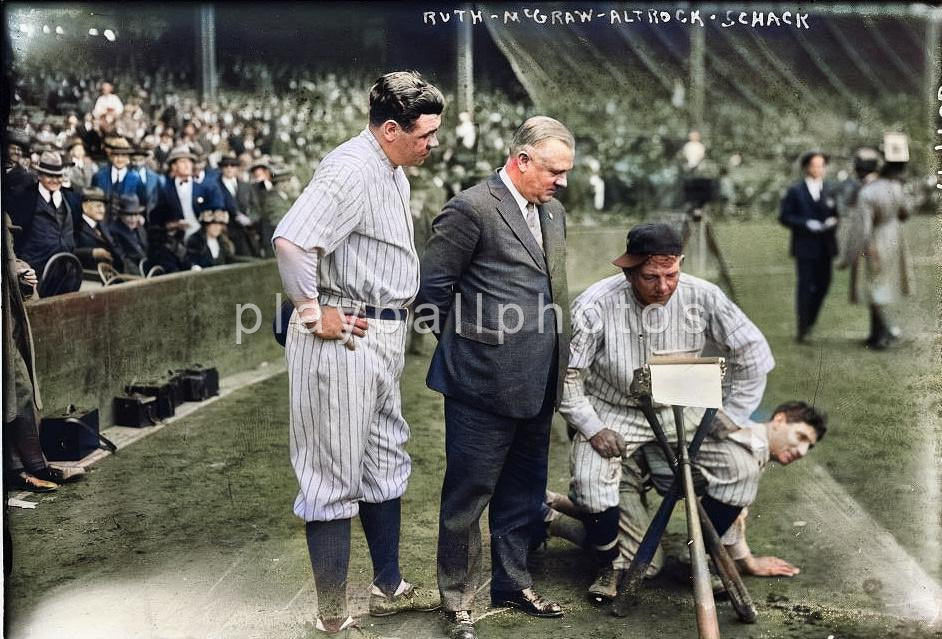 Babe Ruth Colorized 8x10 Print